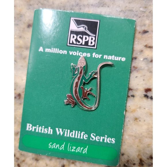 RSPB | Jewelry | Rspb Sand Lizard Pin British Wild Life Series Green ...